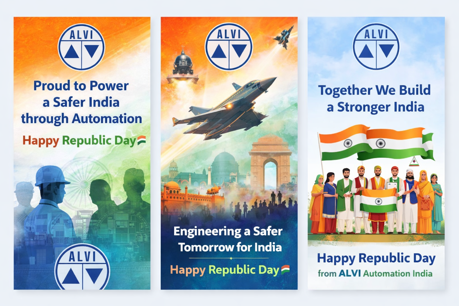 Happy 77th Republic Day - India - ALVI AUTOMATION - GasAlarm